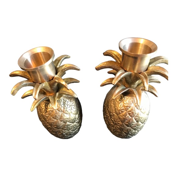 Accents | Brass Pineapple Candle Holders | Poshmark